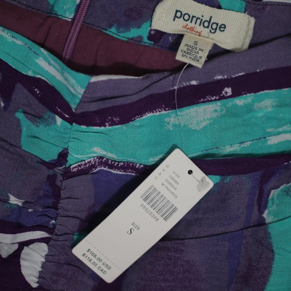 Anthropologie | Skirts | Nwt Anthropologie Blue Porridge Elesa Ruched ...